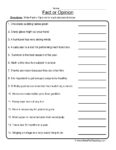 Fact or Opinion Worksheet - Have Fun Teaching