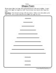 Shape Poem Worksheet - Have Fun Teaching