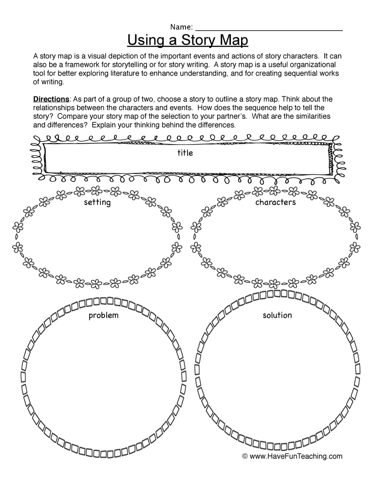 Story Map Worksheet Have Fun Teaching Story Map Worksheet Have Fun Teaching