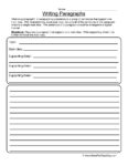 Writing Paragraphs Worksheet - Have Fun Teaching