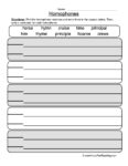 Writing Sentences with Homophones Worksheet - Have Fun Teaching
