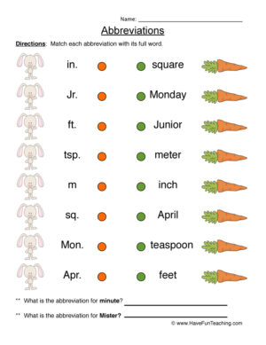 Abbreviations - Have Fun Teaching