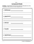 Compound Words Unscramble Worksheet - Have Fun Teaching