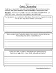 Good Citizenship Worksheet - People Examples - Have Fun Teaching