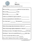 Mercury Planet Worksheet - Have Fun Teaching
