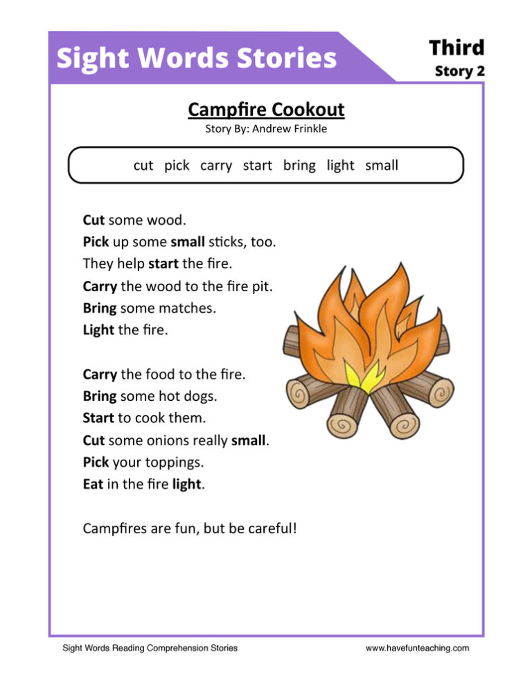 Sight Word Worksheets - Have Fun Teaching