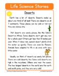 Deserts Life Science Reading Comprehension Worksheet - Have Fun Teaching