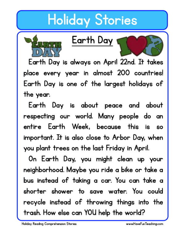 Earth Day Worksheets - Have Fun Teaching