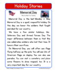 Memorial Day Worksheets - Have Fun Teaching