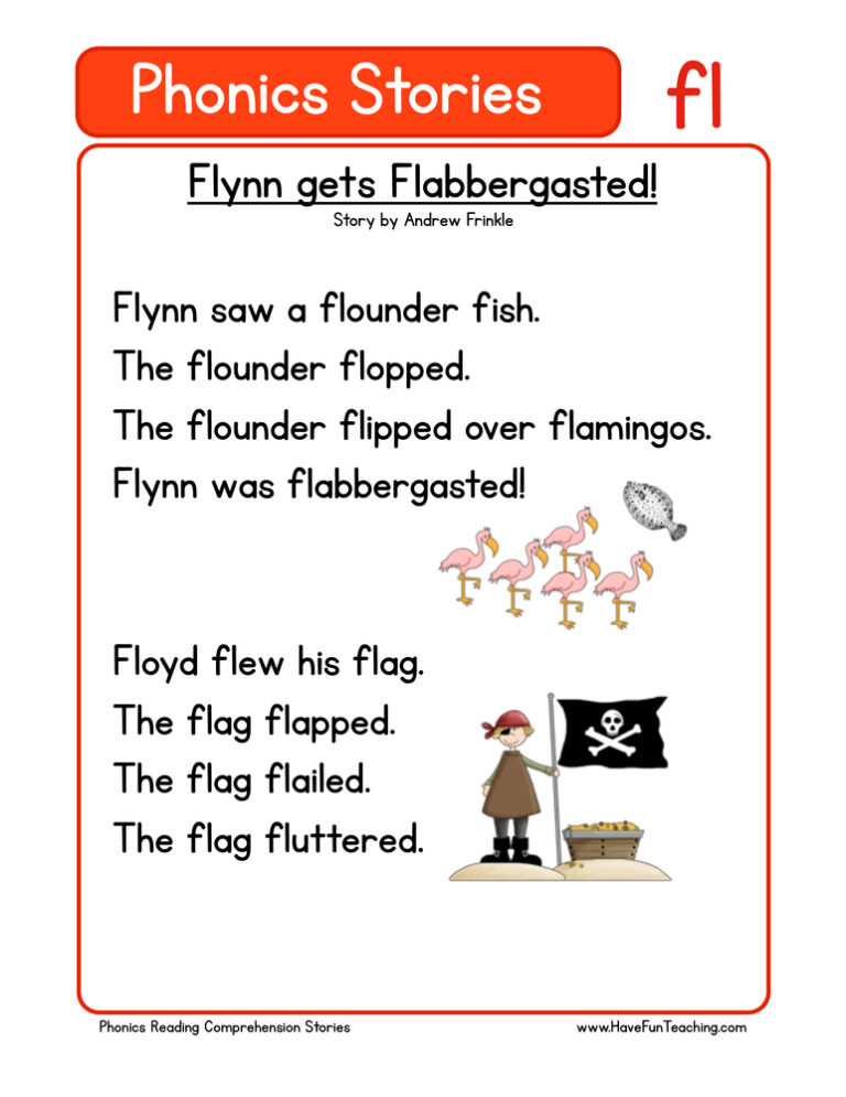 Flynn Gets Flabbergasted FL Phonics Stories Reading Comprehension ...