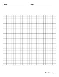 30 by 30 Blank Graph Paper - Have Fun Teaching