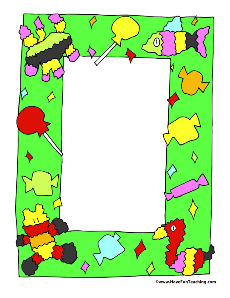 Birthday Candy Writing Paper - Have Fun Teaching