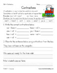 Contractions Practice Worksheet - Have Fun Teaching