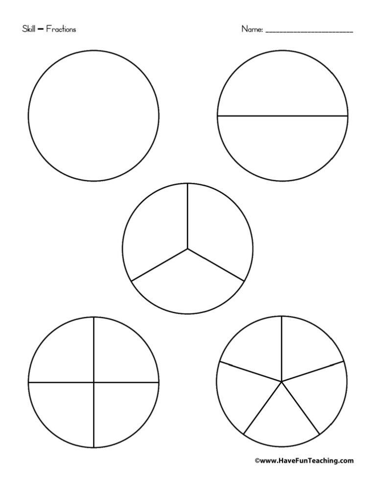 Fraction Circles - Have Fun Teaching