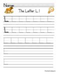 Letter L Handwriting Practice Worksheet - Have Fun Teaching