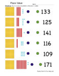 HTO Place Value Worksheet - Have Fun Teaching