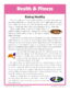 Eating Healthy Health and Fitness Reading Comprehension Worksheet ...