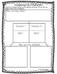 Comparing Two Characters Worksheet - Have Fun Teaching