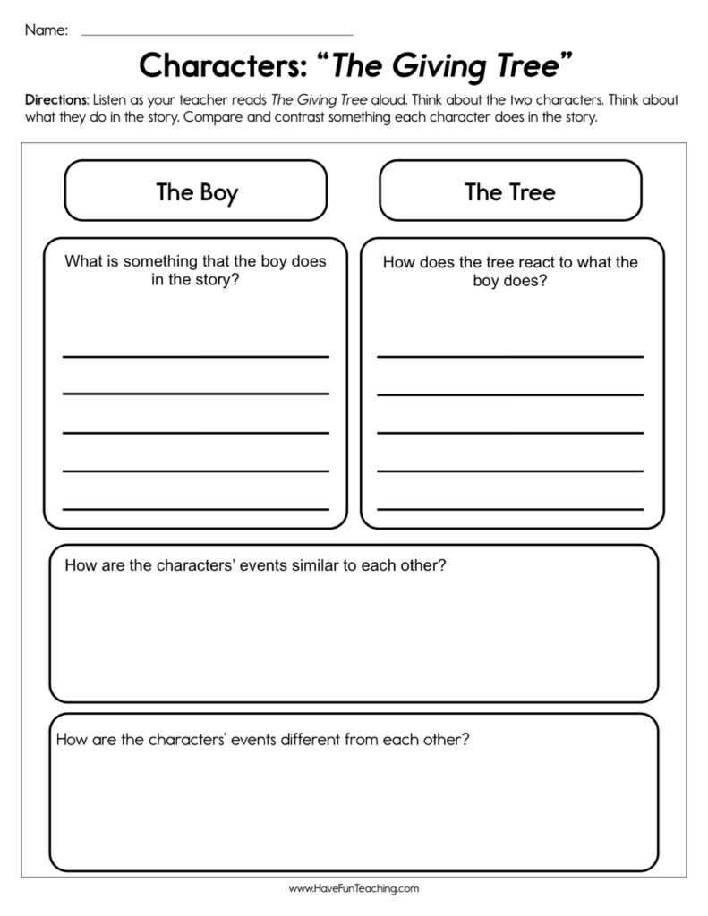 Tree Worksheets - Have Fun Teaching