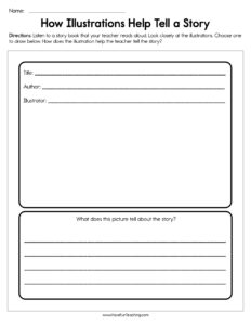 How Illustrations Help Tell a Story Worksheet - Have Fun Teaching