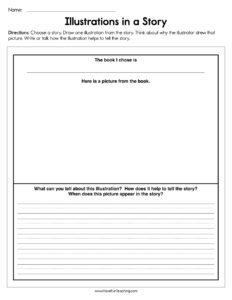 Illustrations in a Story Worksheet - Have Fun Teaching