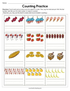 Counting Practice Worksheet - Have Fun Teaching