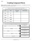 Creating Compound Words Worksheet - Have Fun Teaching