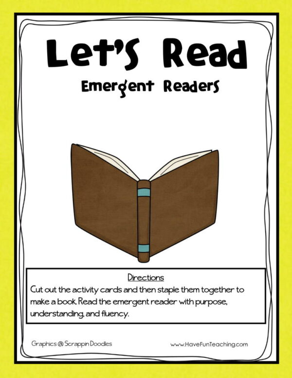 Let's Read Emergent Readers Activity - Have Fun Teaching