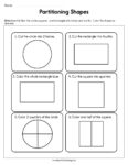 Partitioning Shapes Worksheet - Have Fun Teaching
