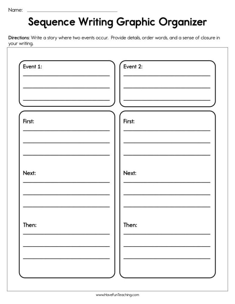 Second Grade Graphic Organizers - Have Fun Teaching