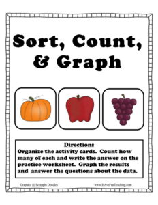 Sort Count Graph Activity - Have Fun Teaching