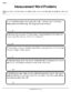 Measurement Word Problems Worksheet - Have Fun Teaching