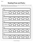 Reading Prose and Poetry Worksheet - Have Fun Teaching