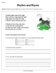 Rhythm and Rhyme Worksheet - Have Fun Teaching