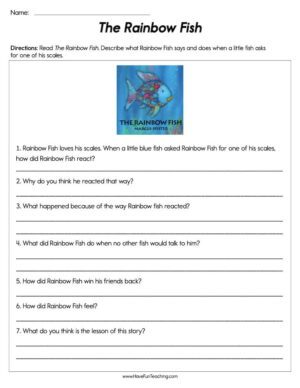Guided Reading Worksheets