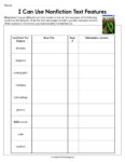 Text Features Worksheets - Have Fun Teaching