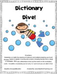 Dictionary Dive Activity - Have Fun Teaching