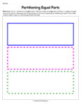 Partitioning Equal Parts Worksheet - Have Fun Teaching