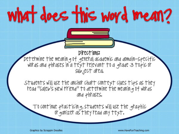 What Does This Word Mean Context Clues Activity - Have Fun Teaching