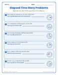 Elapsed Time Story Problems Worksheet - Have Fun Teaching