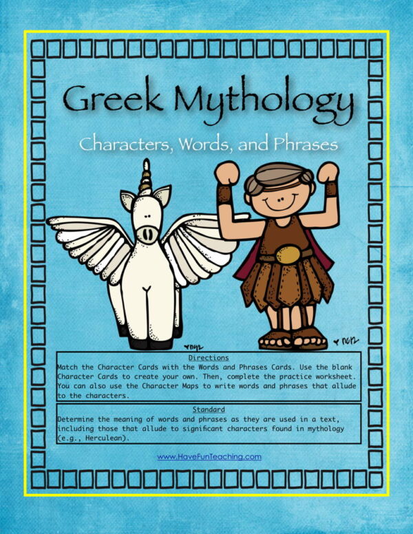 Greek Mythology Activity - Have Fun Teaching