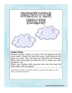 Identifying Theme Activity - Have Fun Teaching