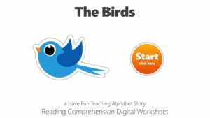Letter B The Birds Reading Comprehension Digital Worksheet - Have Fun ...