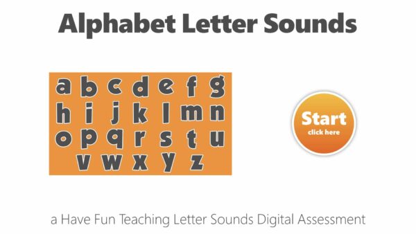 Alphabet Letter Sounds Lowercase Digital Assessment - Have Fun Teaching