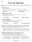 Know Your Safety Rules Worksheet - Have Fun Teaching