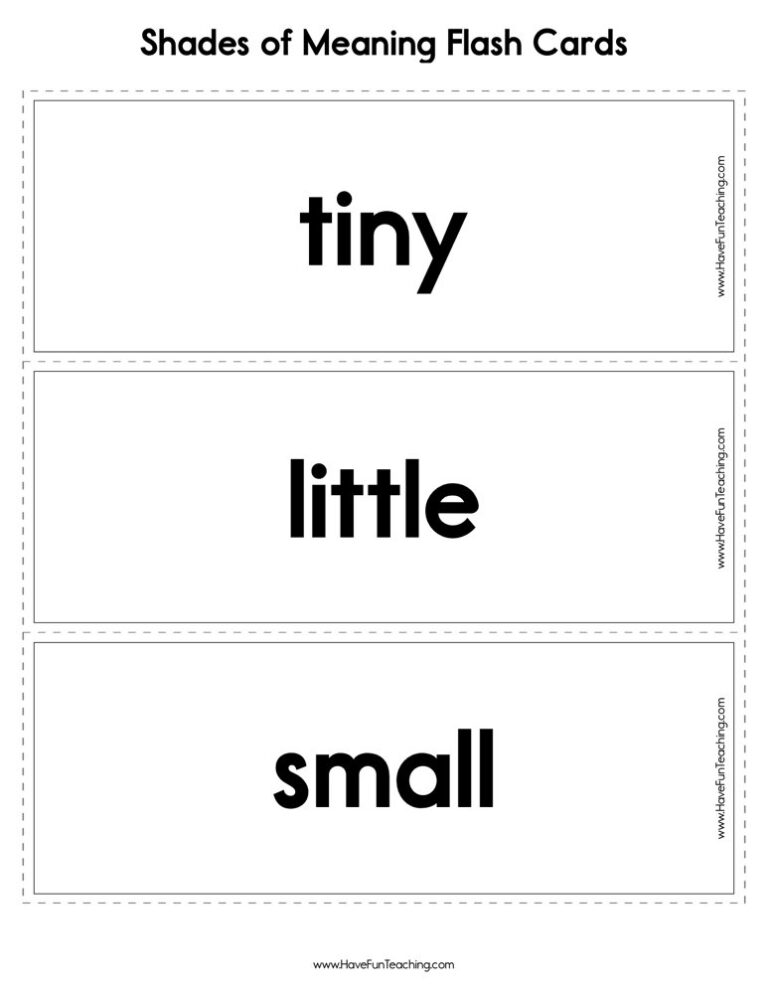 Flash Cards - Have Fun Teaching