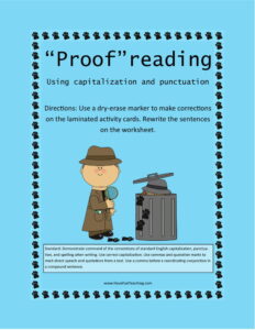 Proofreading Capitalization and Punctuation Activity - Have Fun Teaching