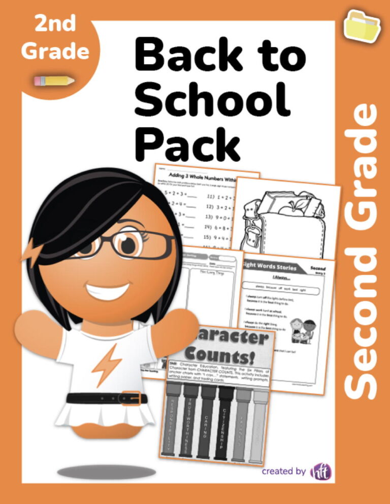 Second Grade Back To School Pack - Have Fun Teaching