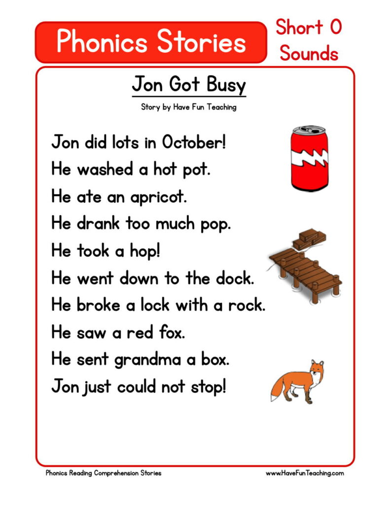 First Grade Reading Comprehension Worksheets - Have Fun Teaching