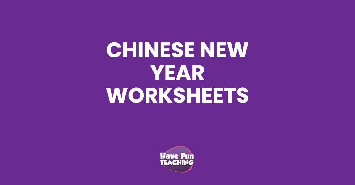 Free Printable Chinese New Worksheets